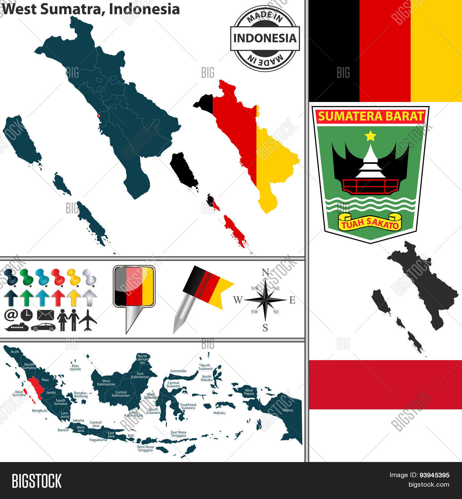Map West Sumatra, Vector & Photo (Free Trial) | Bigstock