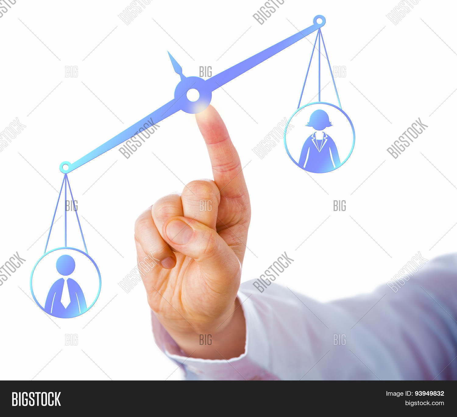Favoring Male Worker Image & Photo (Free Trial) | Bigstock
