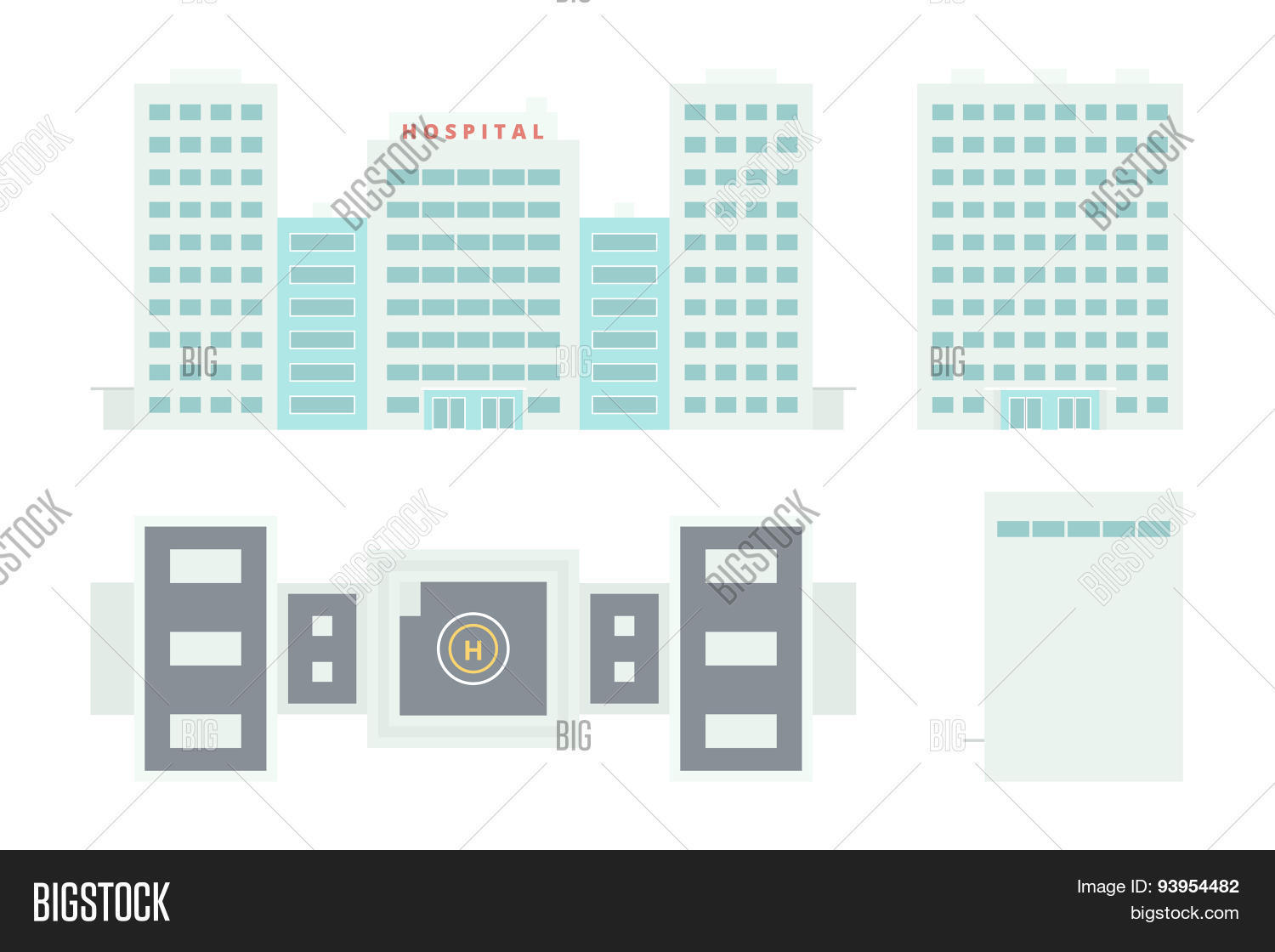 Hospital Building - Vector & Photo (Free Trial) | Bigstock
