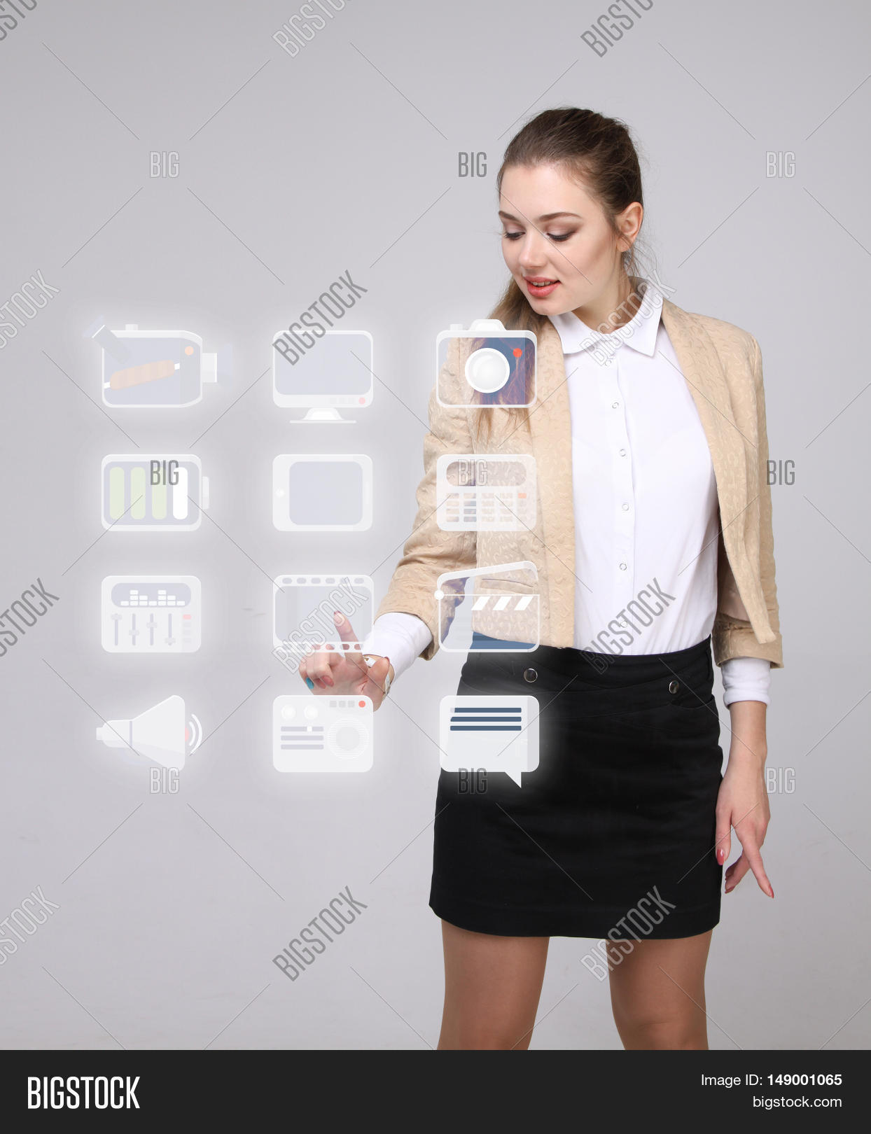 Woman Pressing Image & Photo (Free Trial) | Bigstock