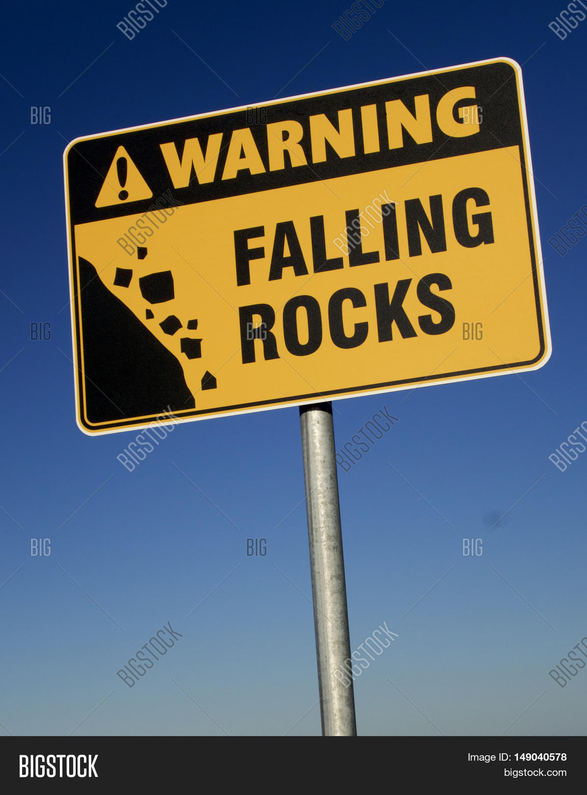 Falling Rocks Sign