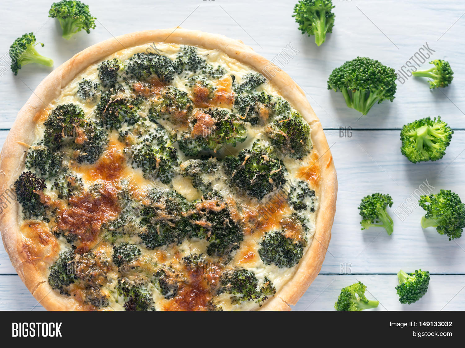 Pie Broccoli Cheese Image & Photo (Free Trial) | Bigstock