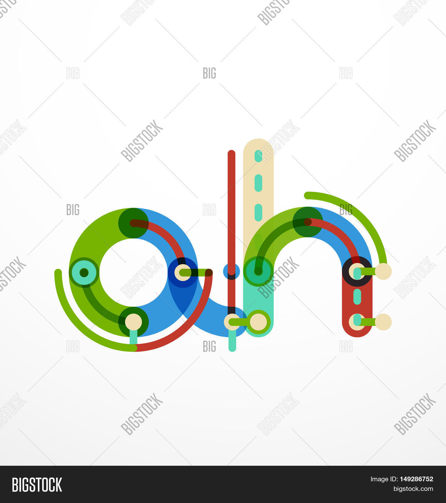 Cartoon Linear Letters Image & Photo (Free Trial) | Bigstock