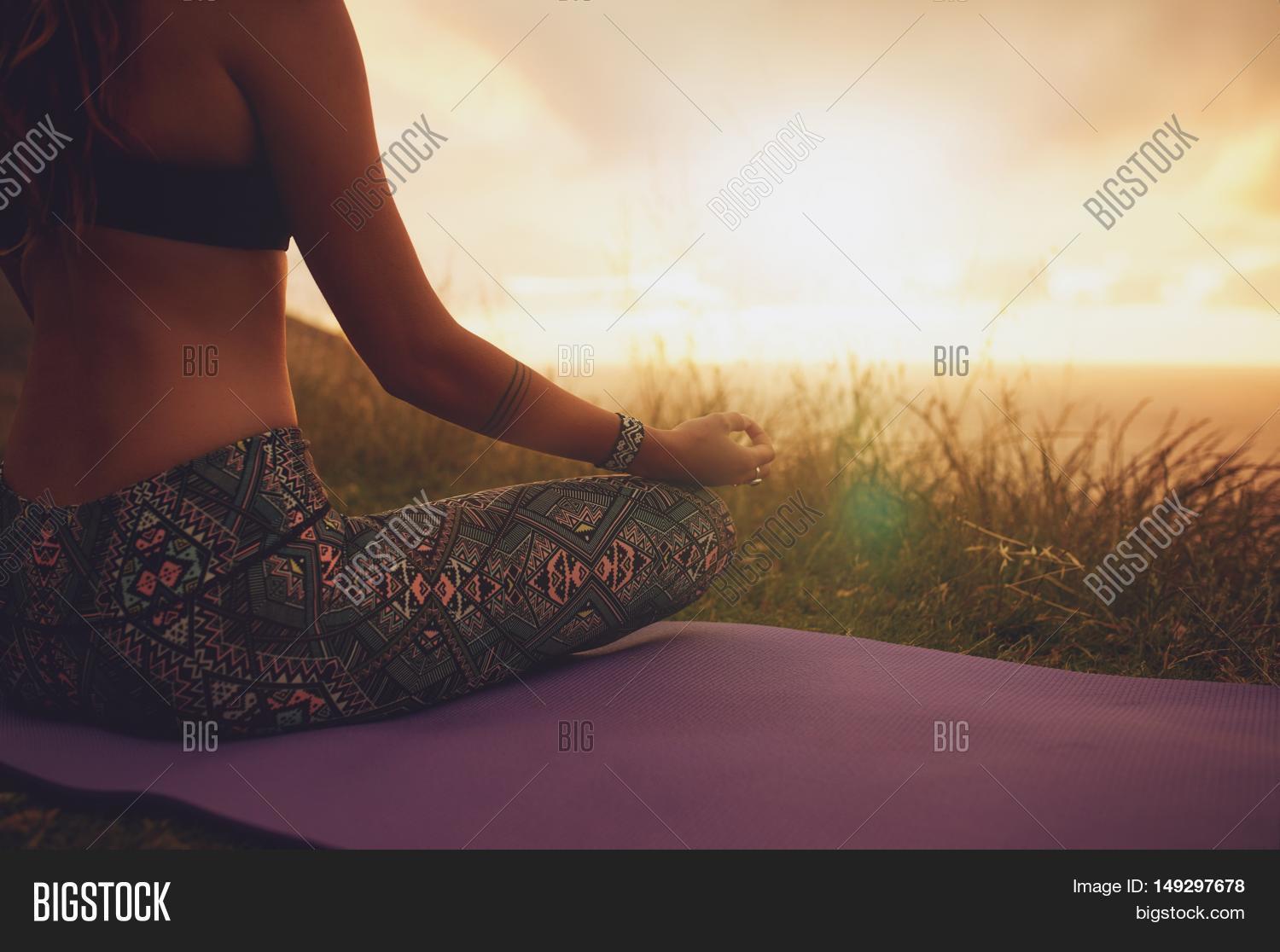 Female Sitting Lotus Image & Photo (Free Trial) | Bigstock