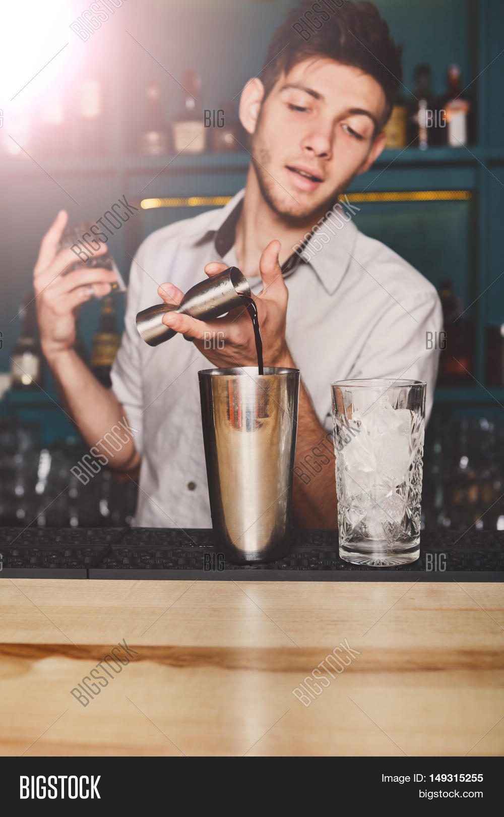 Young Handsome Barman Image & Photo (Free Trial) | Bigstock