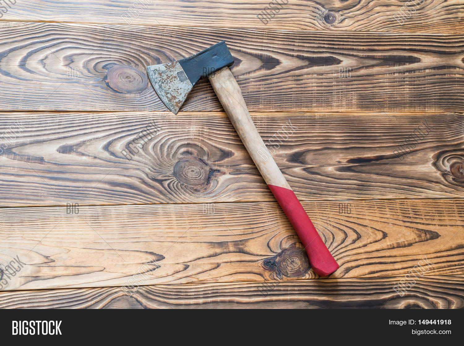 Big Rusty Ax Long Red Image & Photo (Free Trial) | Bigstock