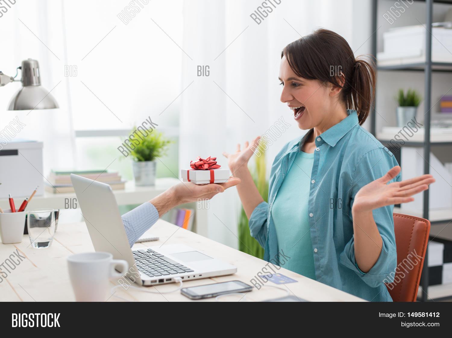 Woman Receiving Gift Image & Photo (Free Trial) | Bigstock
