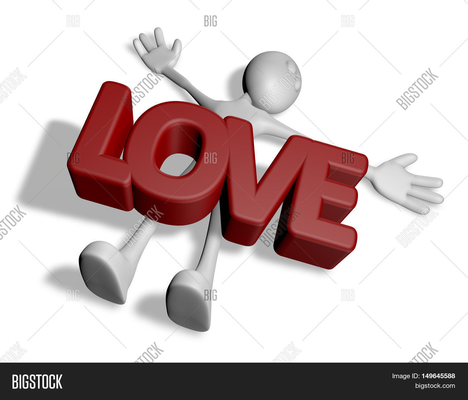 Cartoon Guy Under Word Image & Photo (Free Trial) | Bigstock