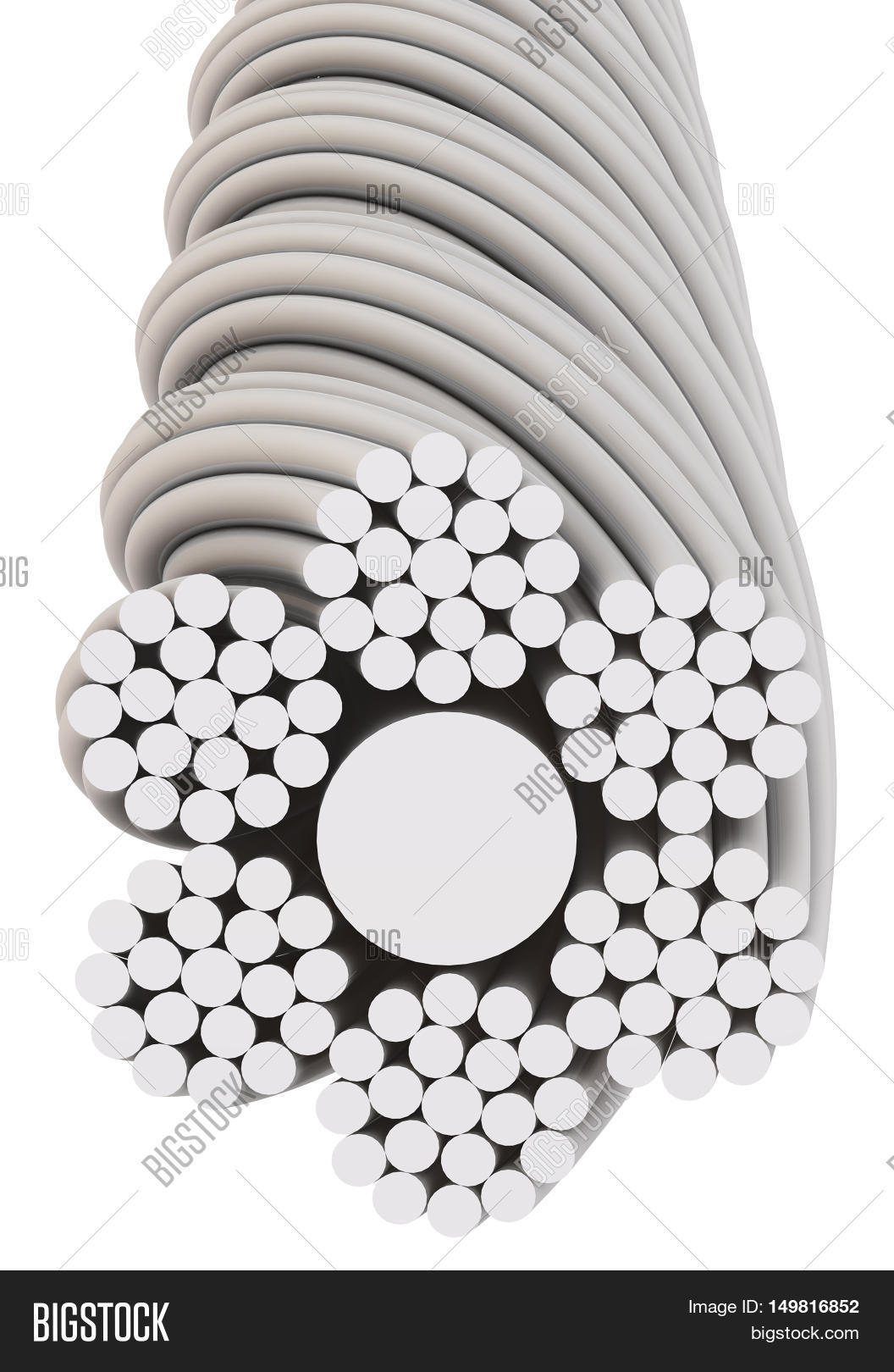 Wire Rope. Cross Image & Photo (Free Trial) | Bigstock