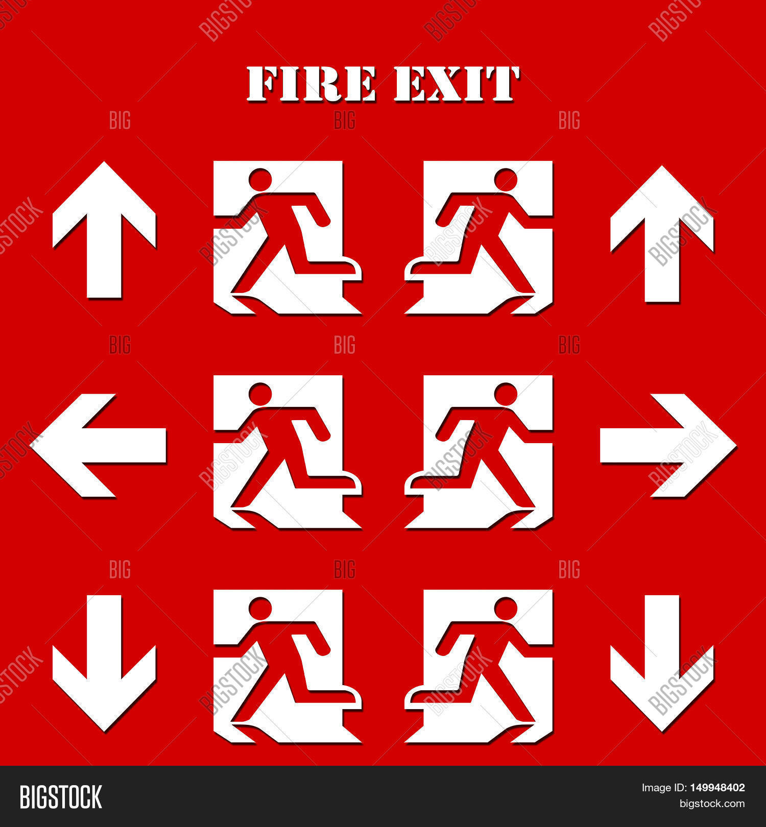 Collection Fire Exit Image & Photo (Free Trial) | Bigstock