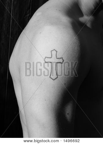 Religious Cross Tattoo Image & Photo (Free Trial) | Bigstock