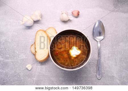 Bowl Ukrainian Borsch Image & Photo (Free Trial) | Bigstock