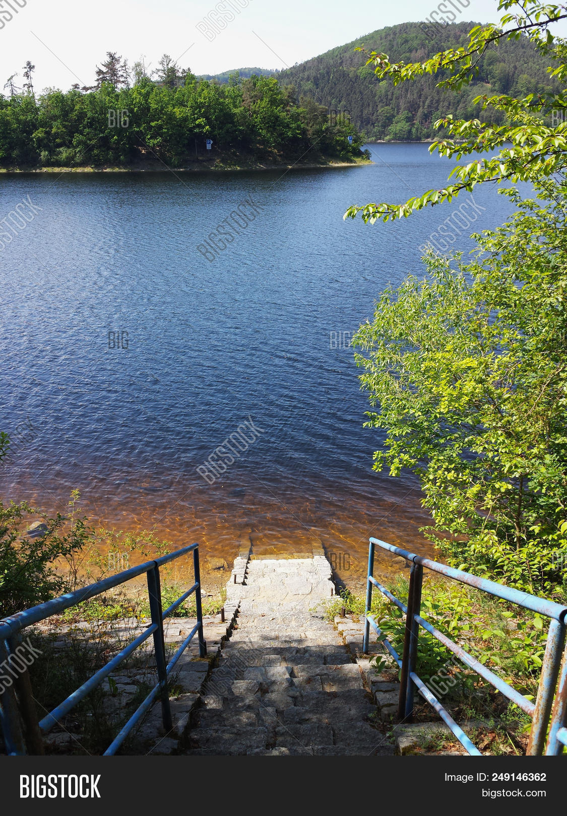 Stairs On Lake Clean Image & Photo (Free Trial) | Bigstock