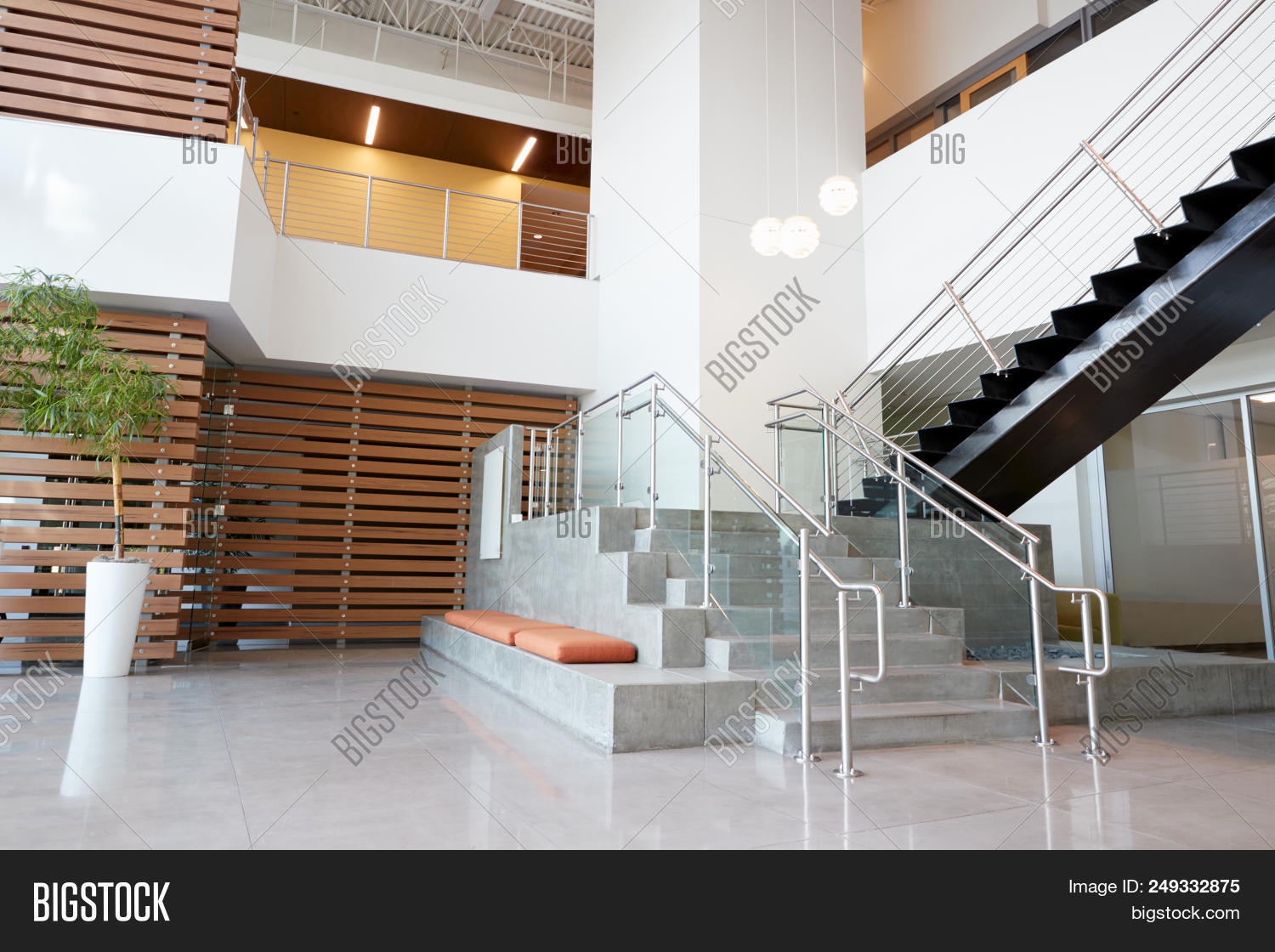 Atrium Lobby Stairs Image & Photo (Free Trial) | Bigstock