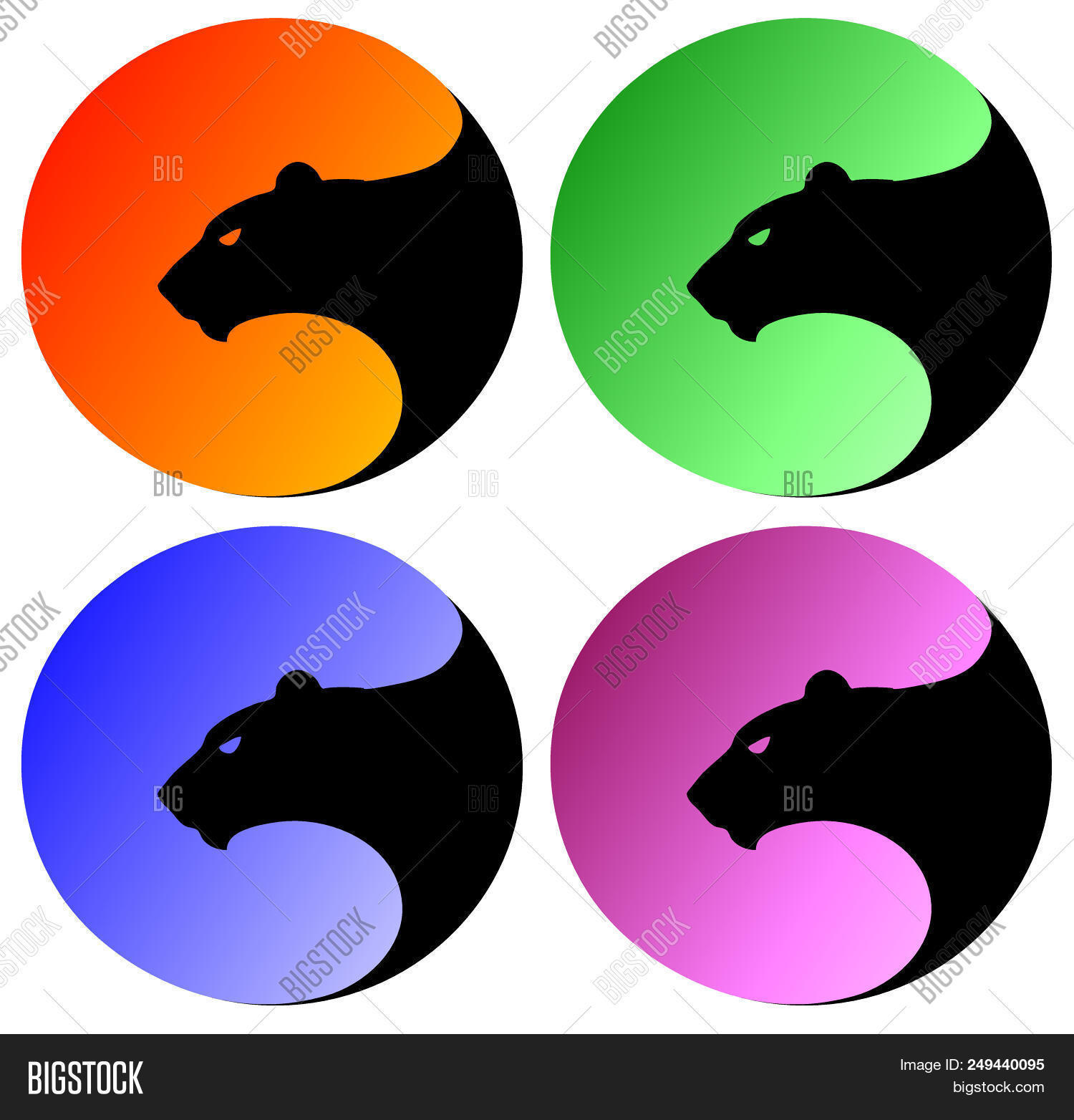 Group Four Leopard Image & Photo (Free Trial) | Bigstock