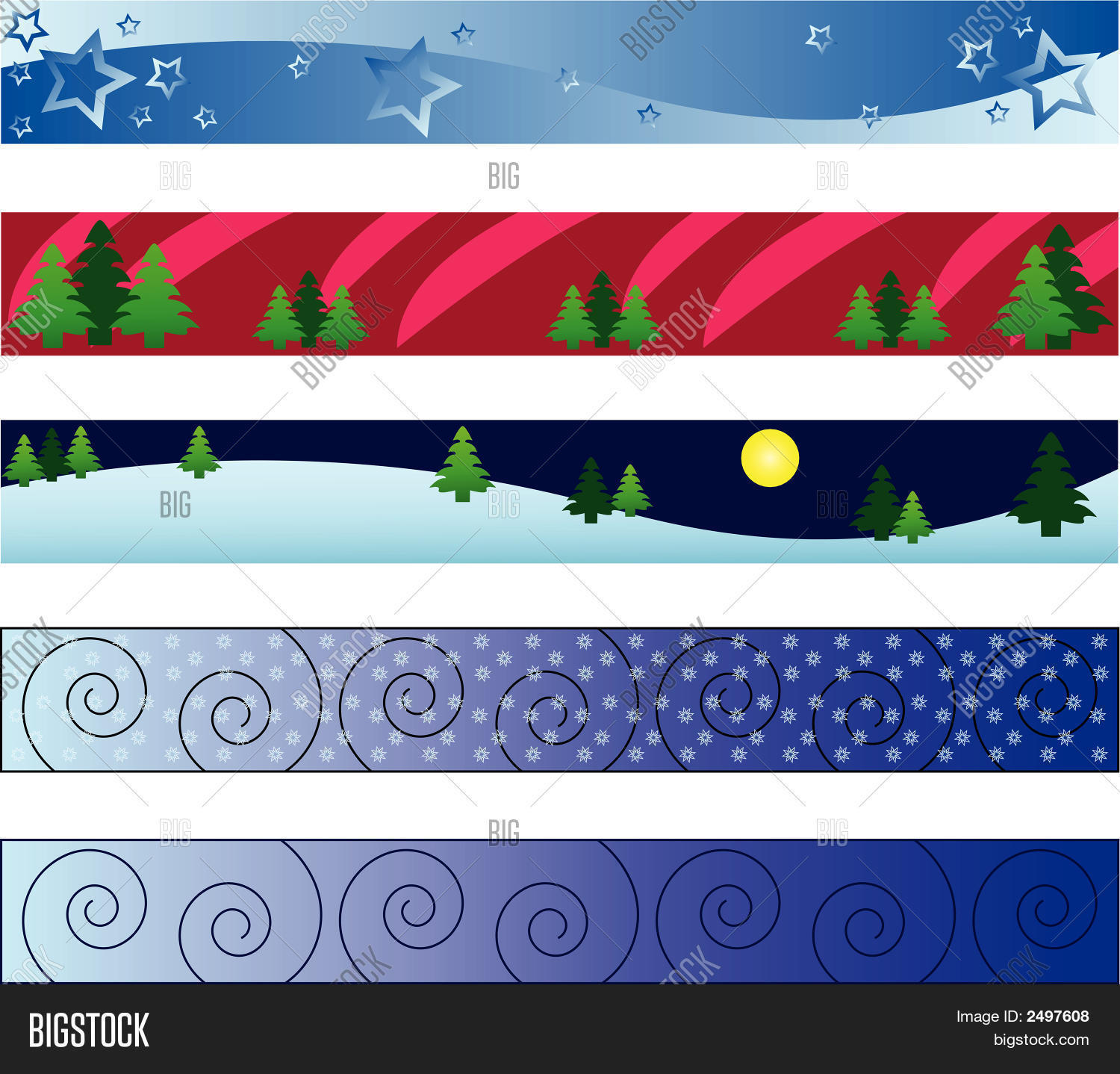 Winter Banners Vector & Photo (Free Trial) | Bigstock
