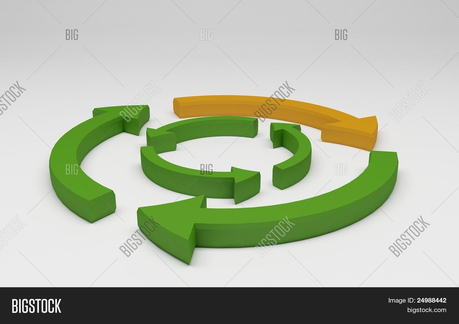 Arrows Moving Circles Image & Photo (Free Trial) | Bigstock