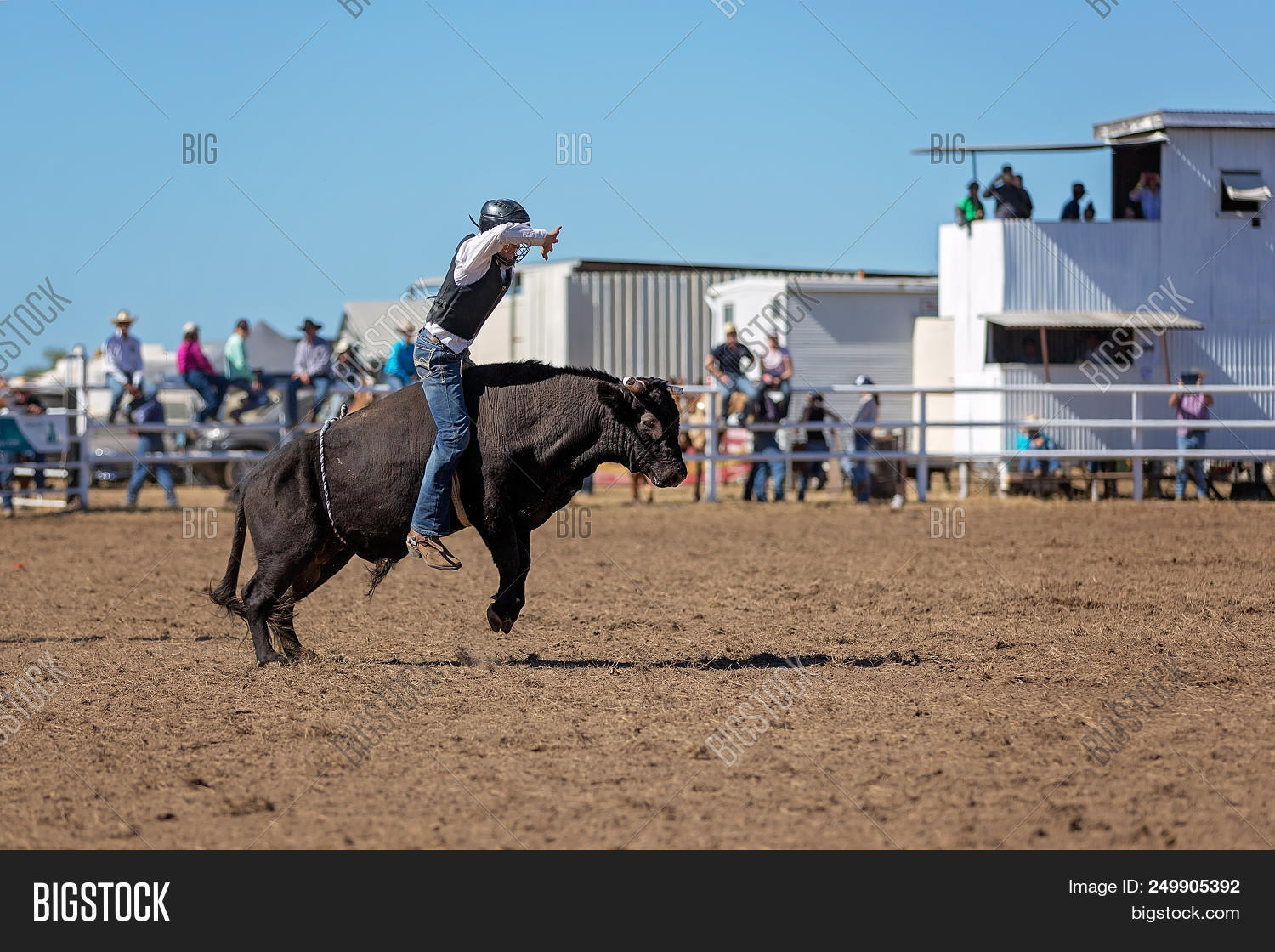Cowboy Rides Bucking Image & Photo (Free Trial) | Bigstock