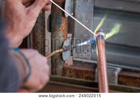 Welding Copper Pipe Image & Photo (Free Trial) | Bigstock