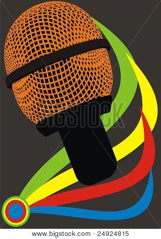 Abstract Microphone Vector & Photo (Free Trial) | Bigstock
