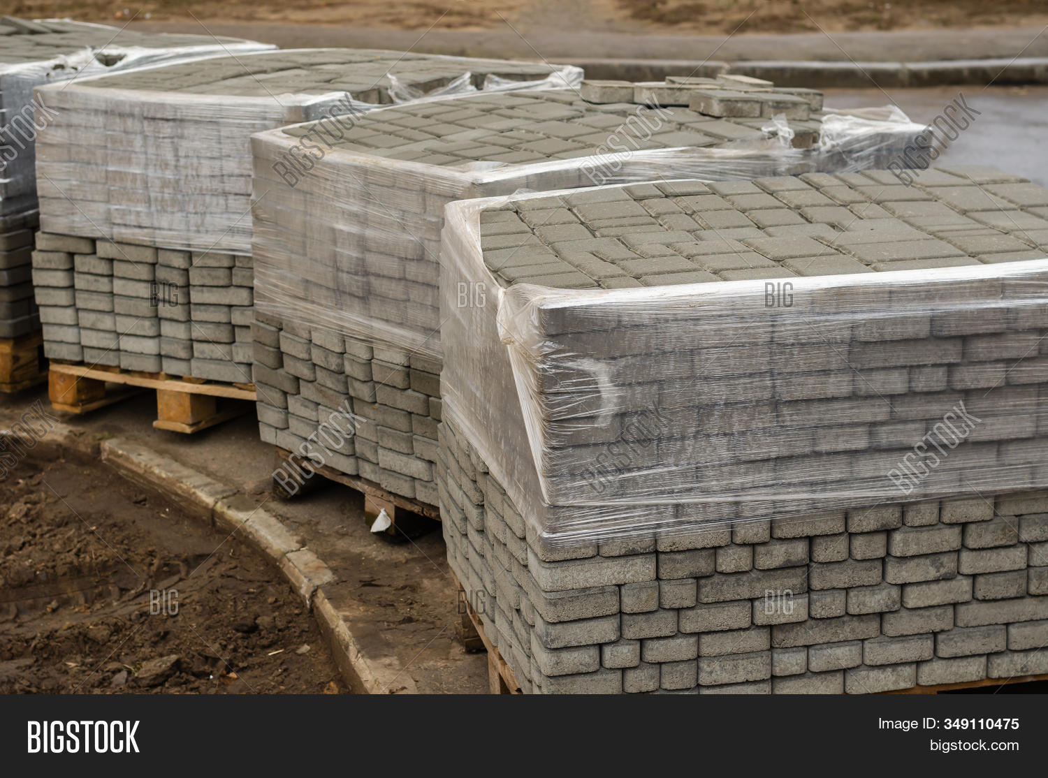 Pallets Paving Slabs Image & Photo (Free Trial) | Bigstock