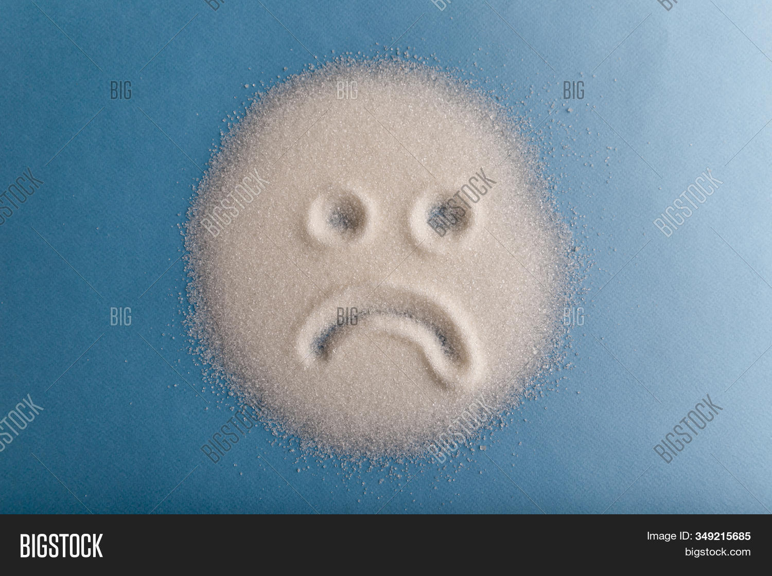 Sad Sugar Face On Blue Image & Photo (Free Trial) | Bigstock