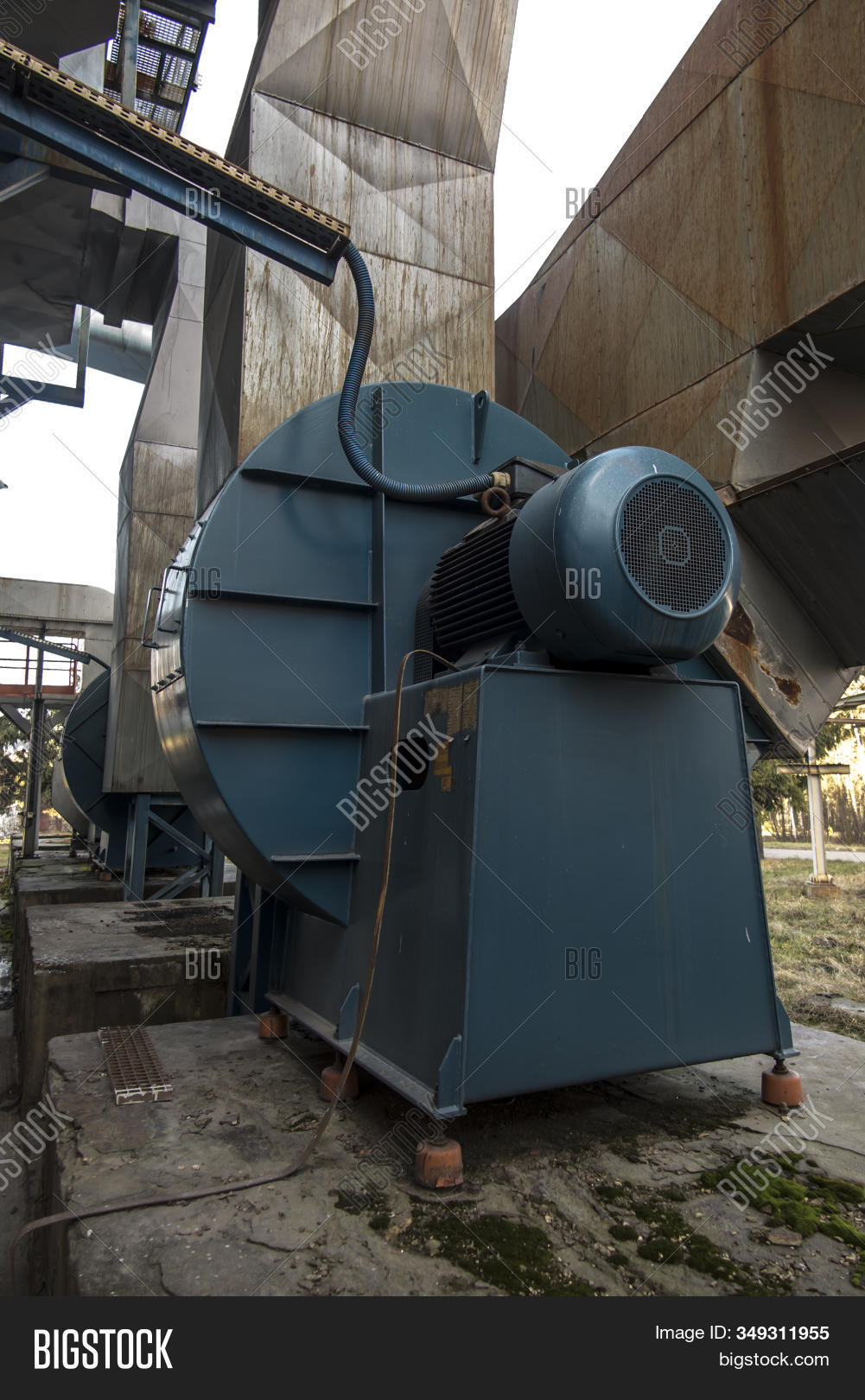 Flue Gas Ducts Behind Image & Photo (Free Trial) | Bigstock