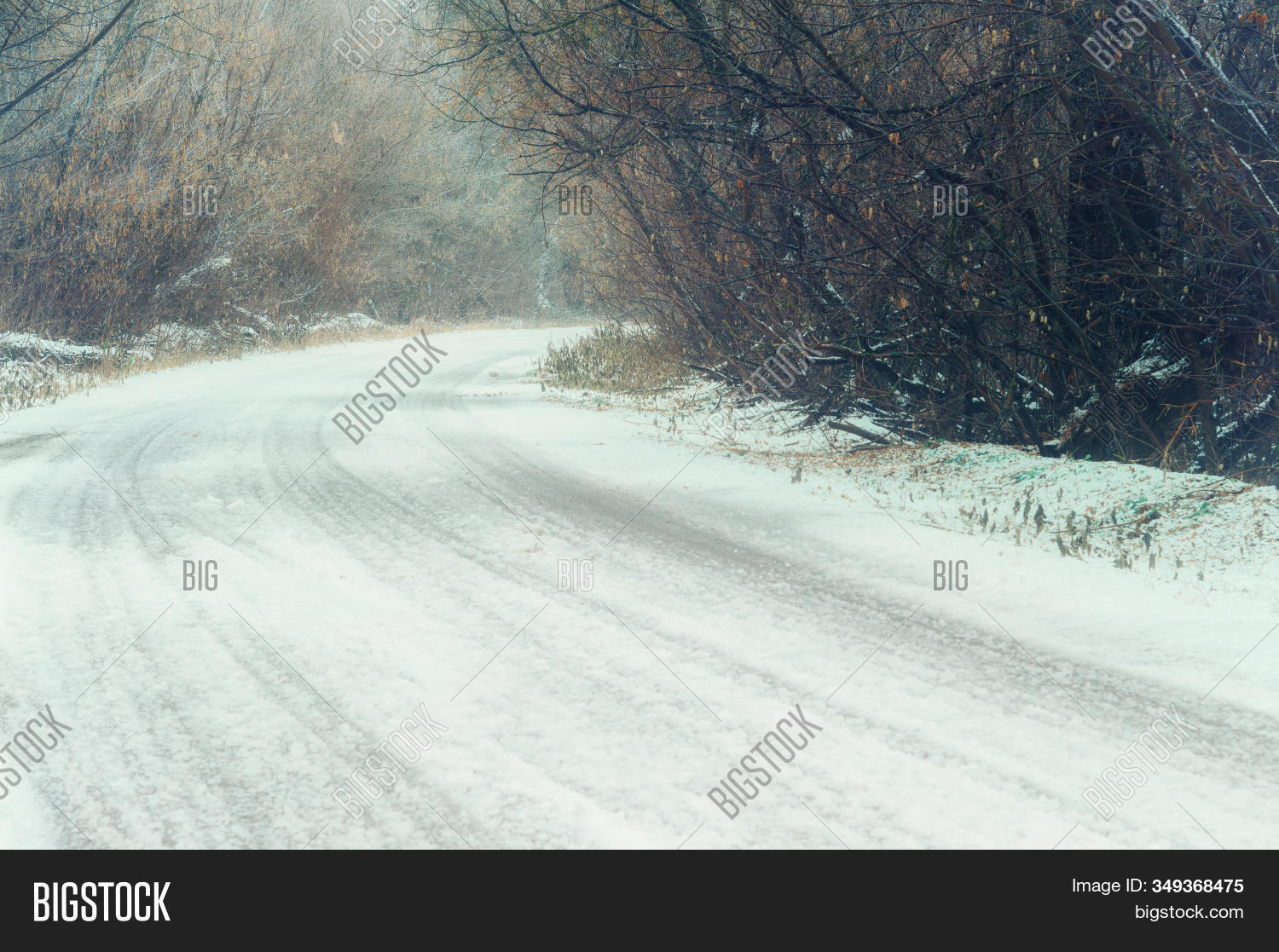 Winter Winding Road. Image & Photo (Free Trial) | Bigstock