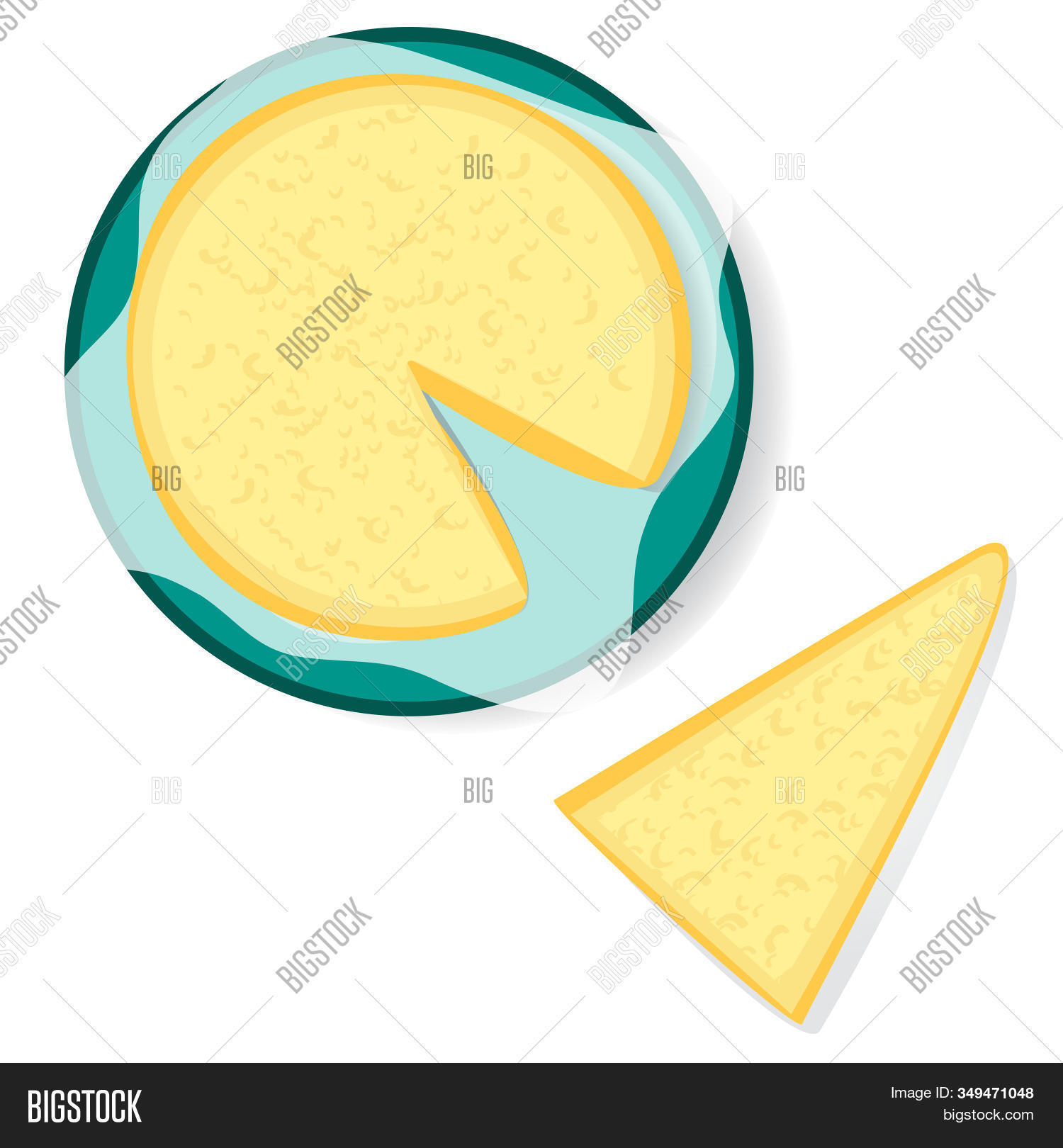 Parmesan Cheese Set Vector & Photo (Free Trial) | Bigstock