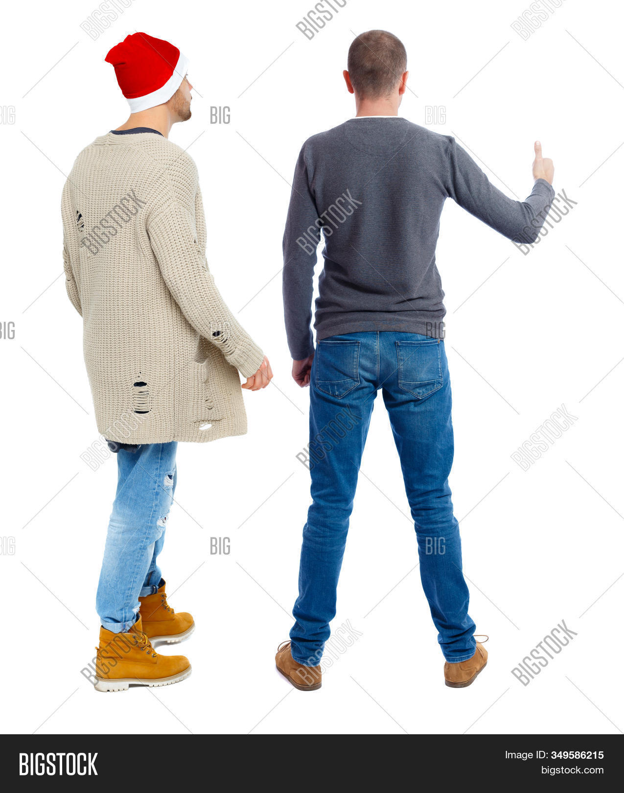 Back View Two Man Image & Photo (Free Trial) | Bigstock