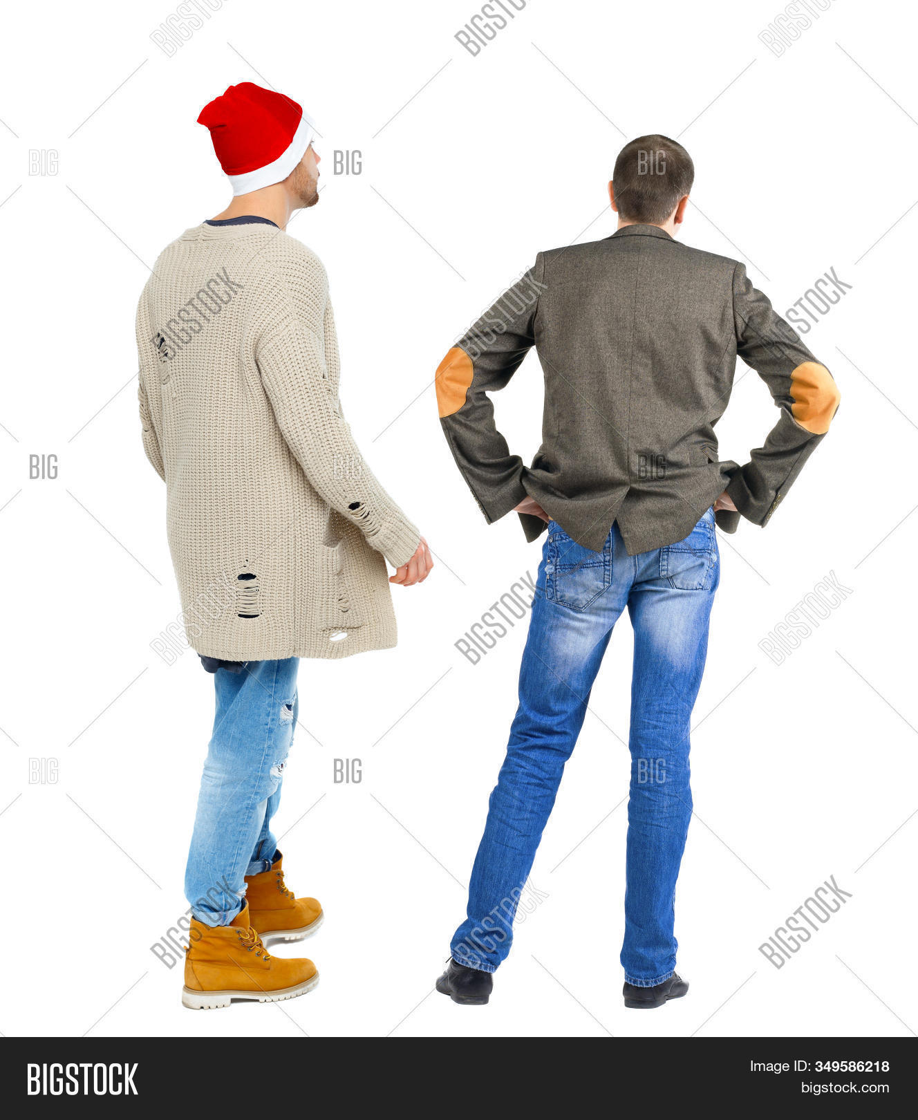 Back View Two Man Image & Photo (Free Trial) | Bigstock
