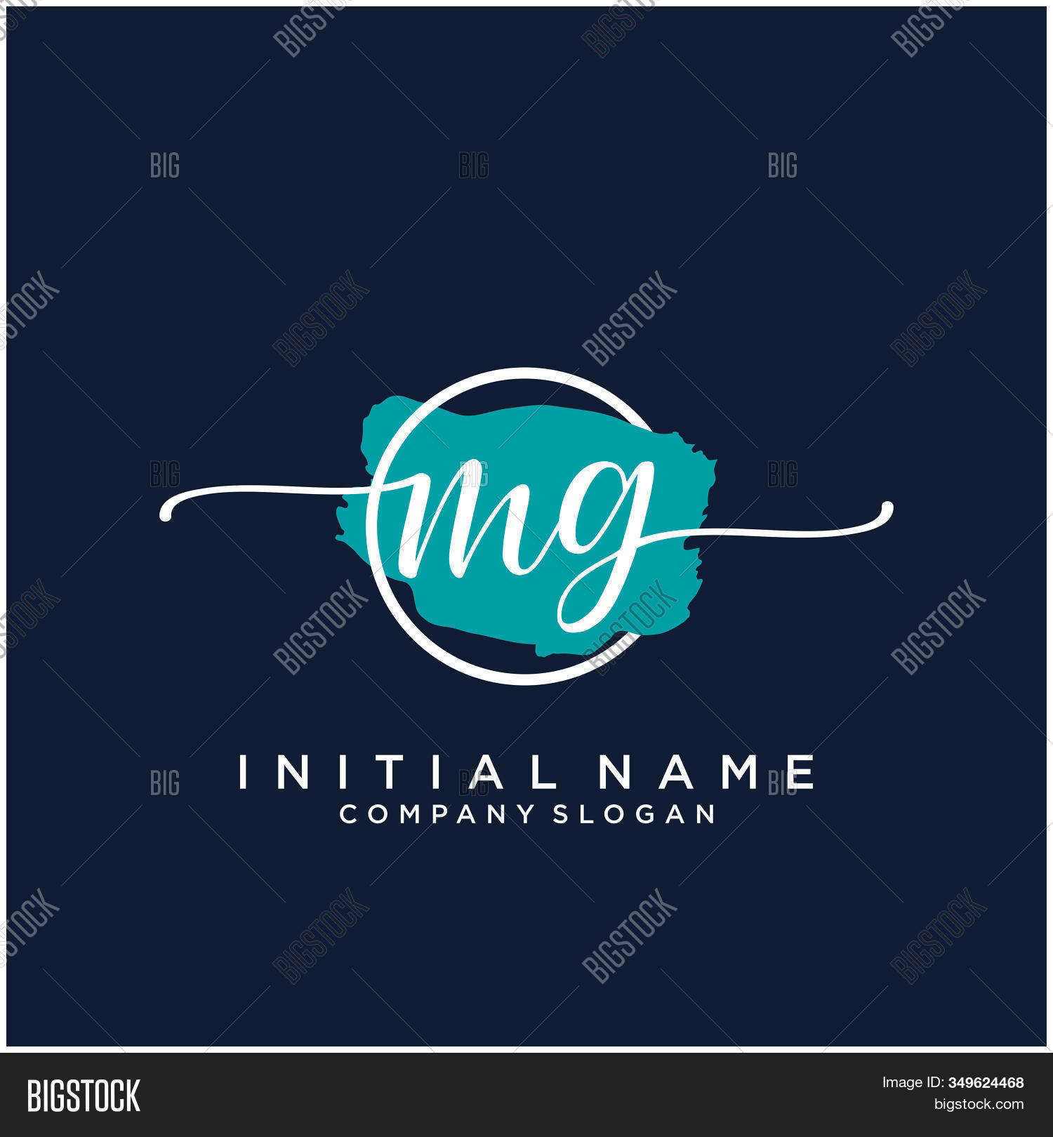 Mg Initial Vector & Photo (Free Trial) | Bigstock