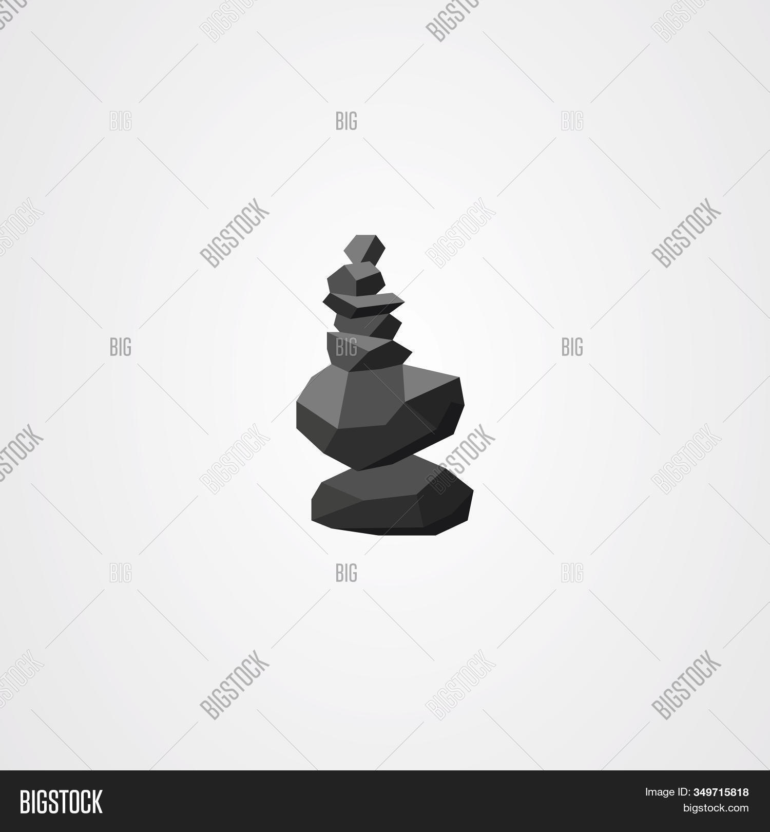 Rock Balancing Vector Vector & Photo (Free Trial) | Bigstock
