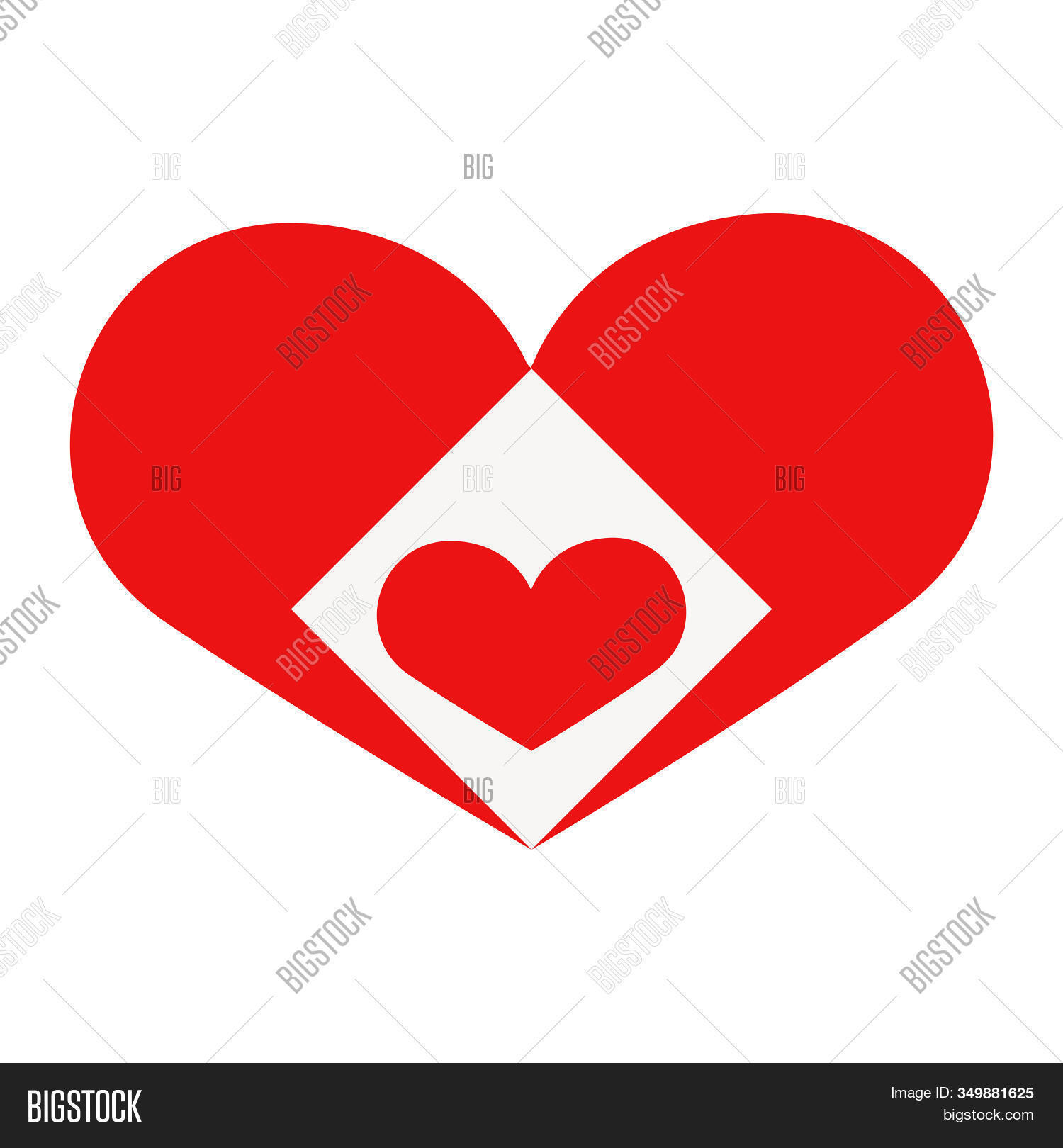 Vector Heart Outline Vector & Photo (Free Trial) | Bigstock