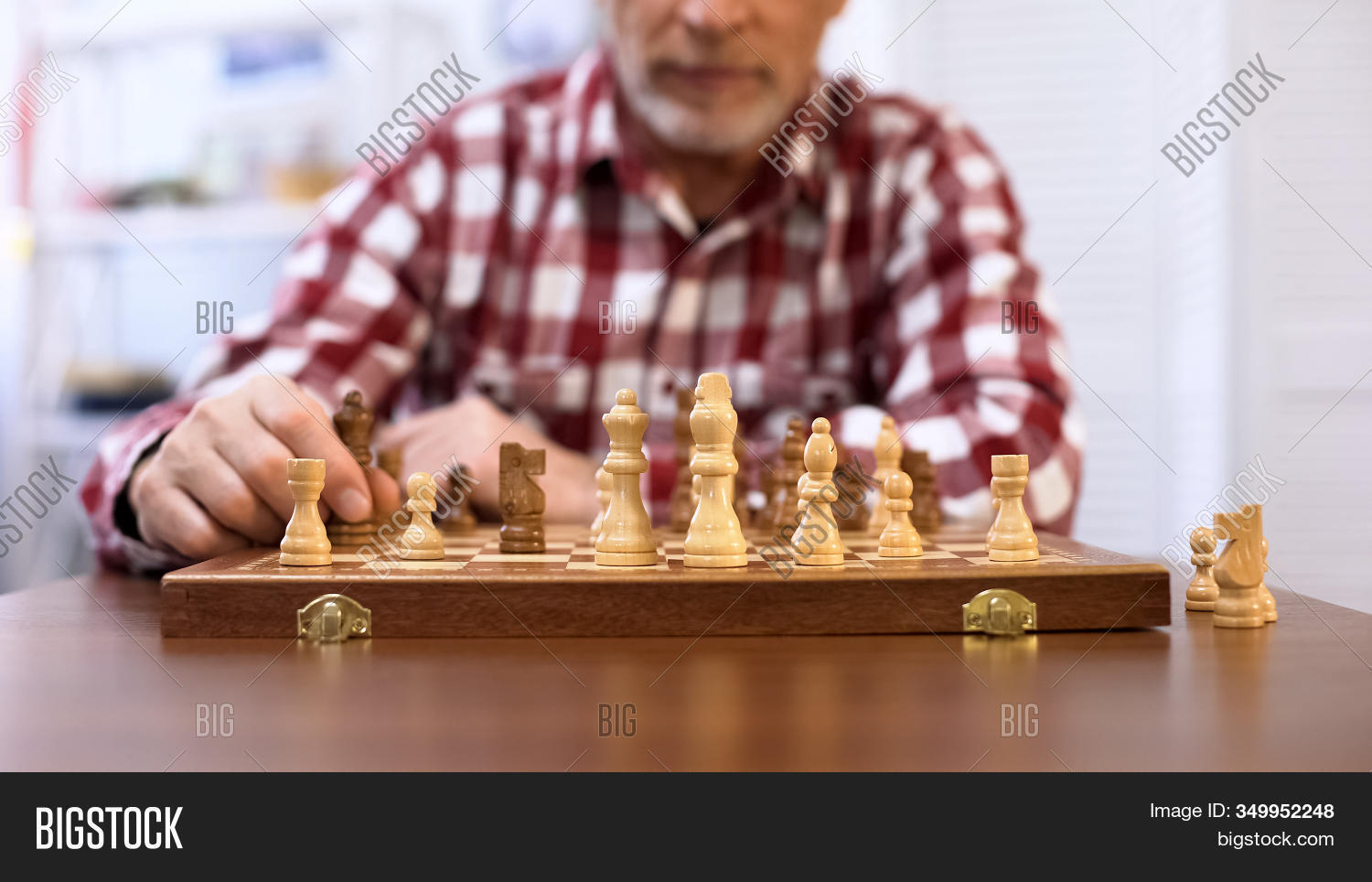 Old Man Playing Table Image & Photo (Free Trial) | Bigstock