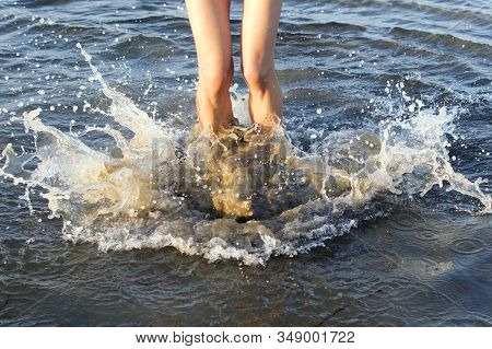 Woman Jumping Into Water Images, Illustrations & Vectors (Free) - Bigstock