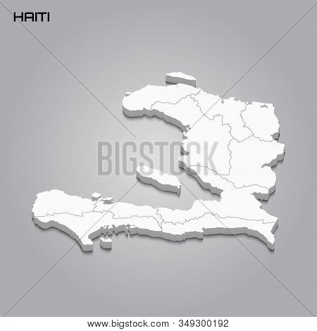 Haiti 3d Map Borders Vector & Photo (Free Trial) | Bigstock