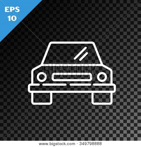 White Line Car Icon Vector & Photo (Free Trial) | Bigstock