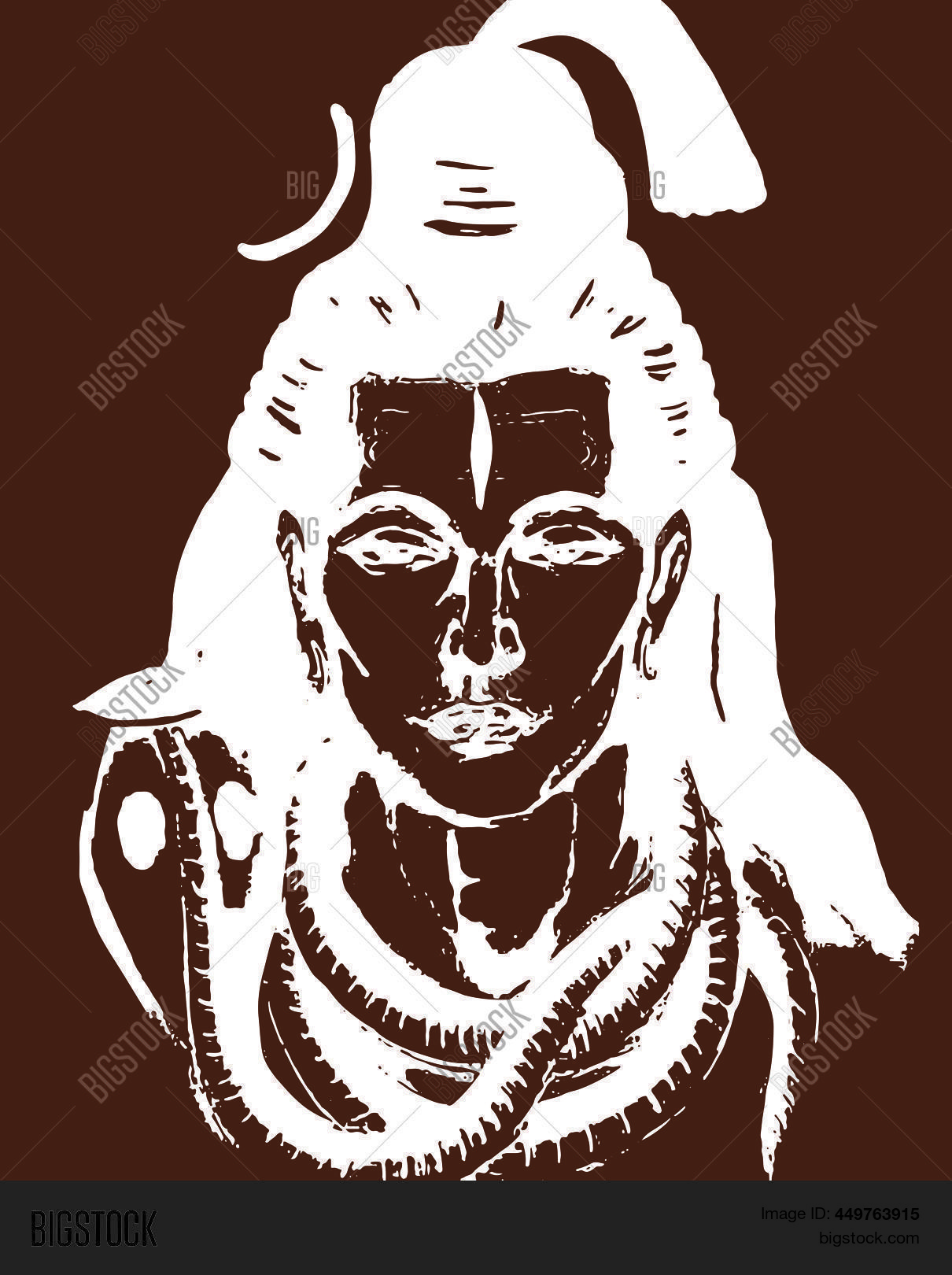 Sketch Hindu Powerful Vector & Photo (Free Trial) | Bigstock
