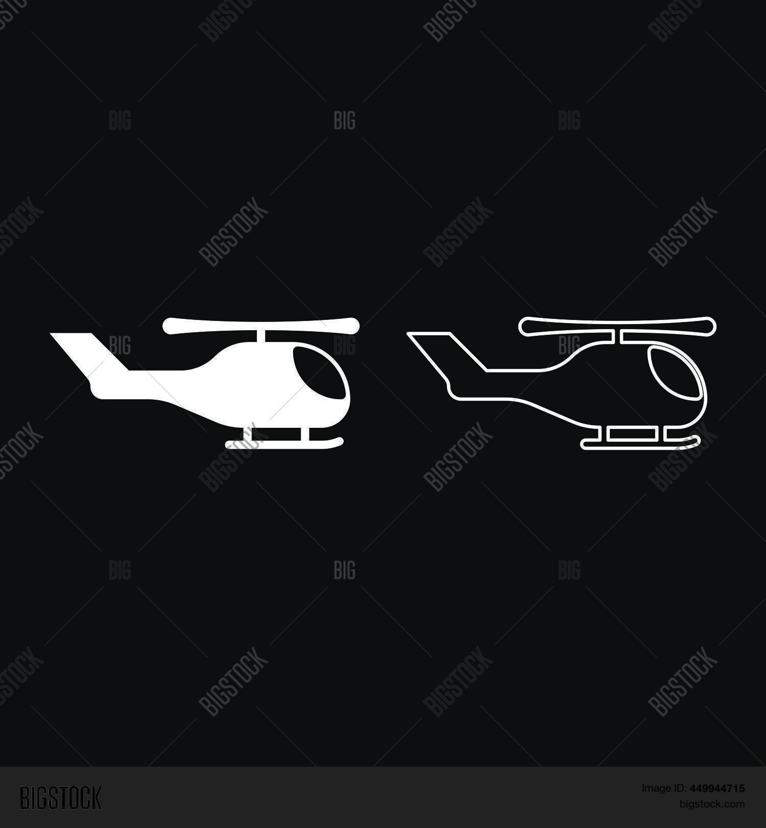 Helicopter Chopper Vector & Photo (Free Trial) | Bigstock