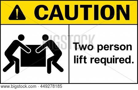 Two Person Lift Vector & Photo (Free Trial) | Bigstock