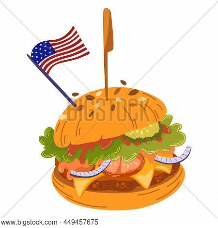 Cartoon American Food