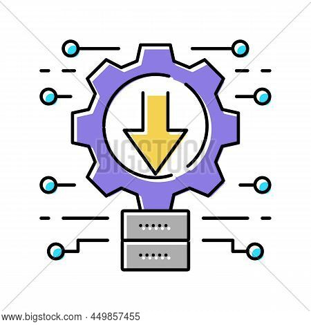 Integration System Color Icon Vector. Integration System Sign. Isolated ...