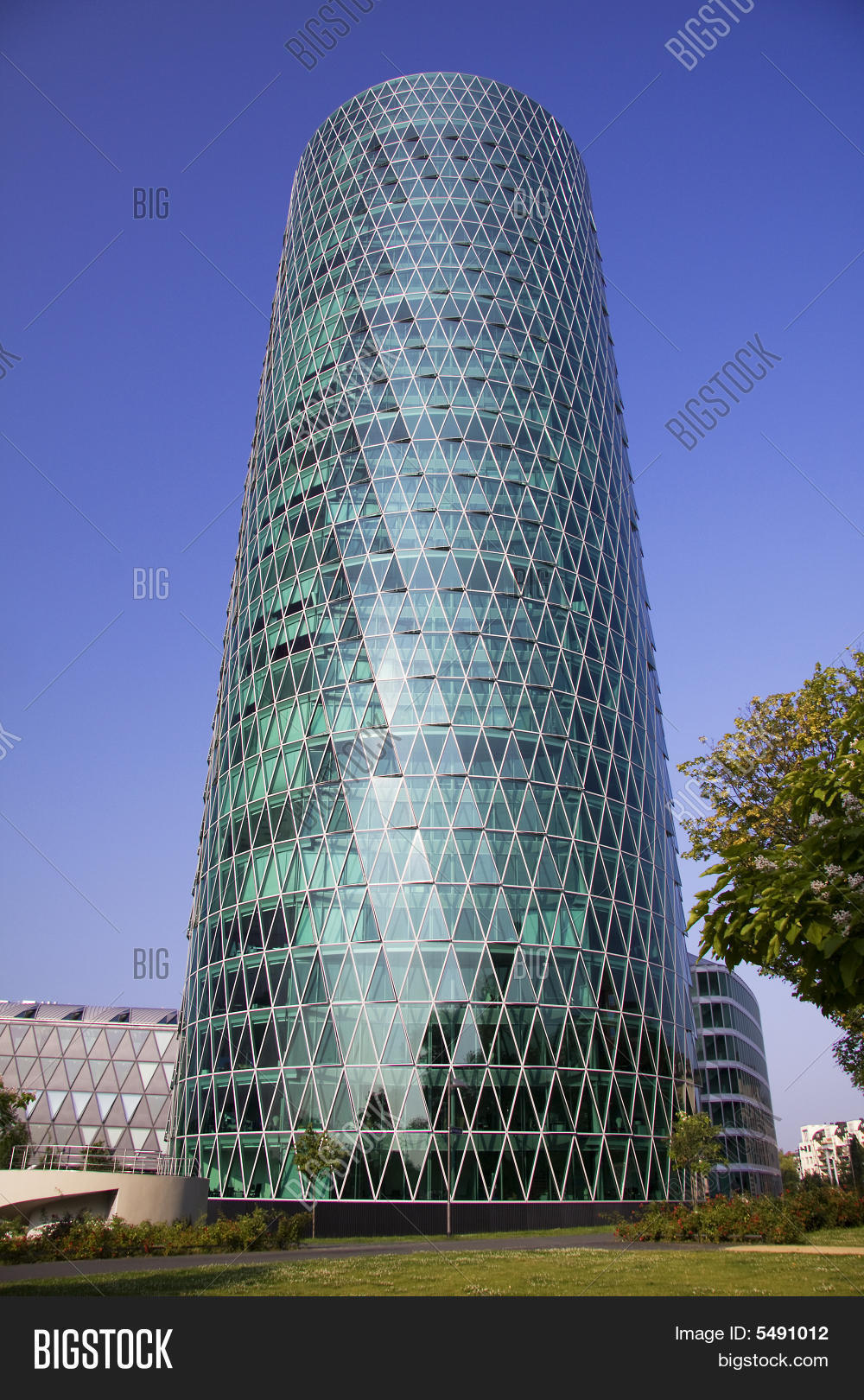 Round Blue Skyscraper Image & Photo | Bigstock