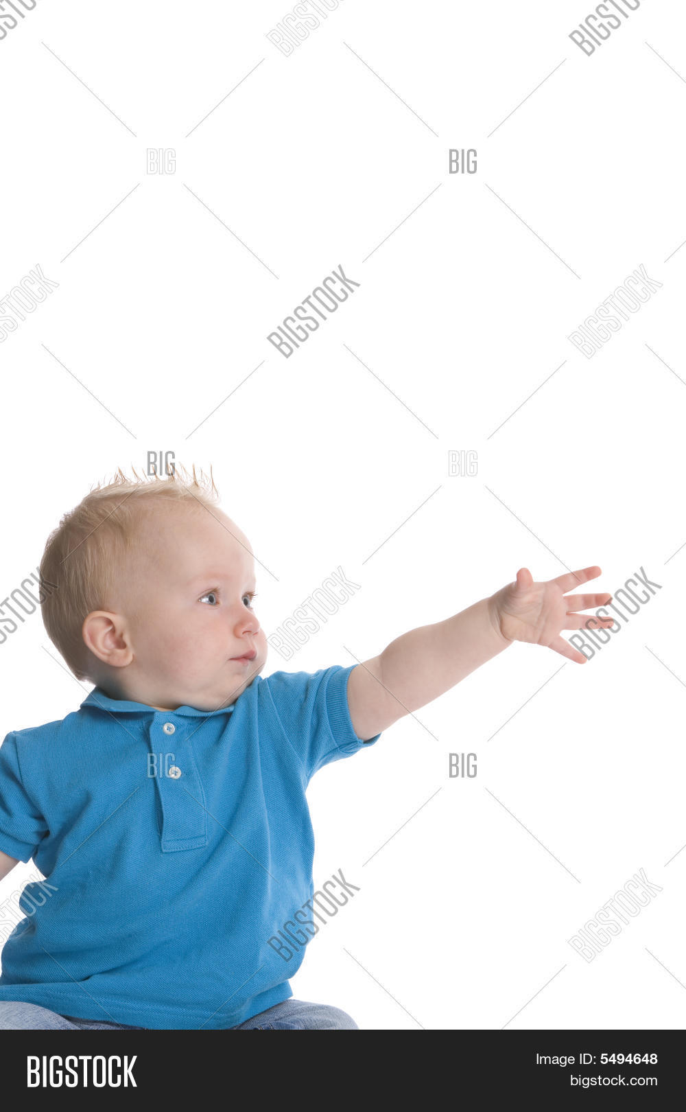 Toddler Boy Reaching Out One Hand Image & Photo | Bigstock