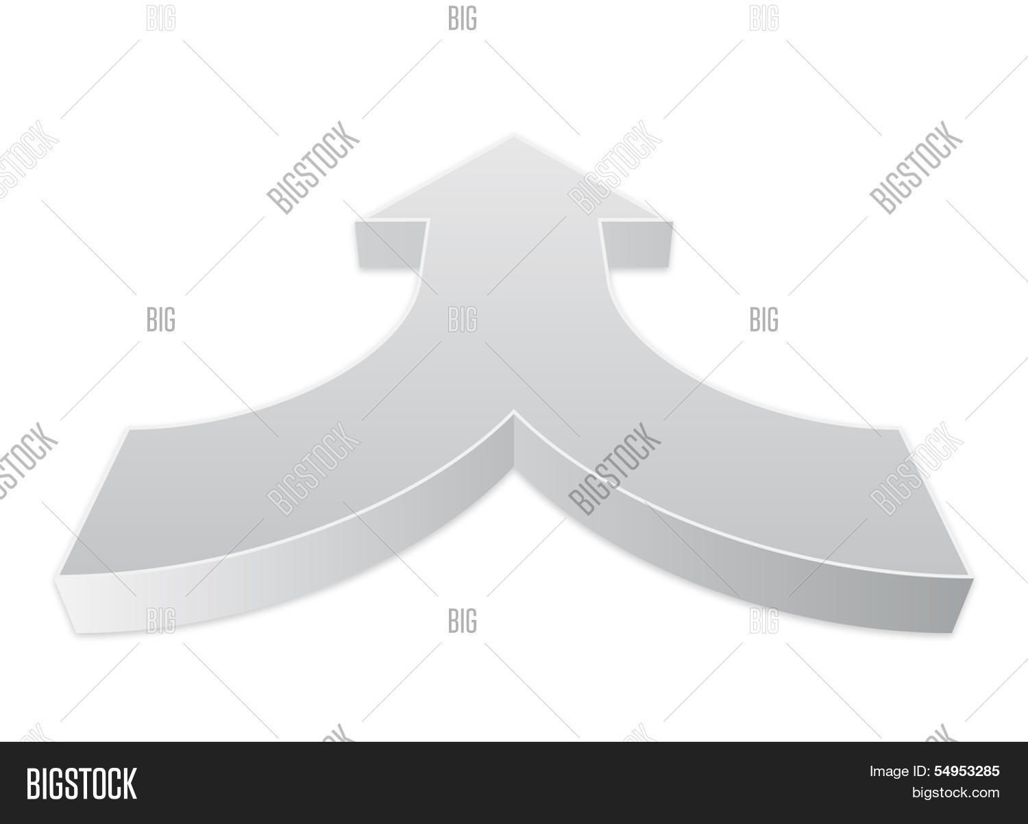 Arrow Two Way 3d Vector & Photo (Free Trial) | Bigstock