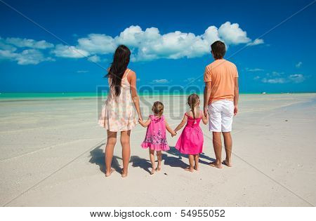 Back View Family Four Image & Photo (Free Trial) | Bigstock