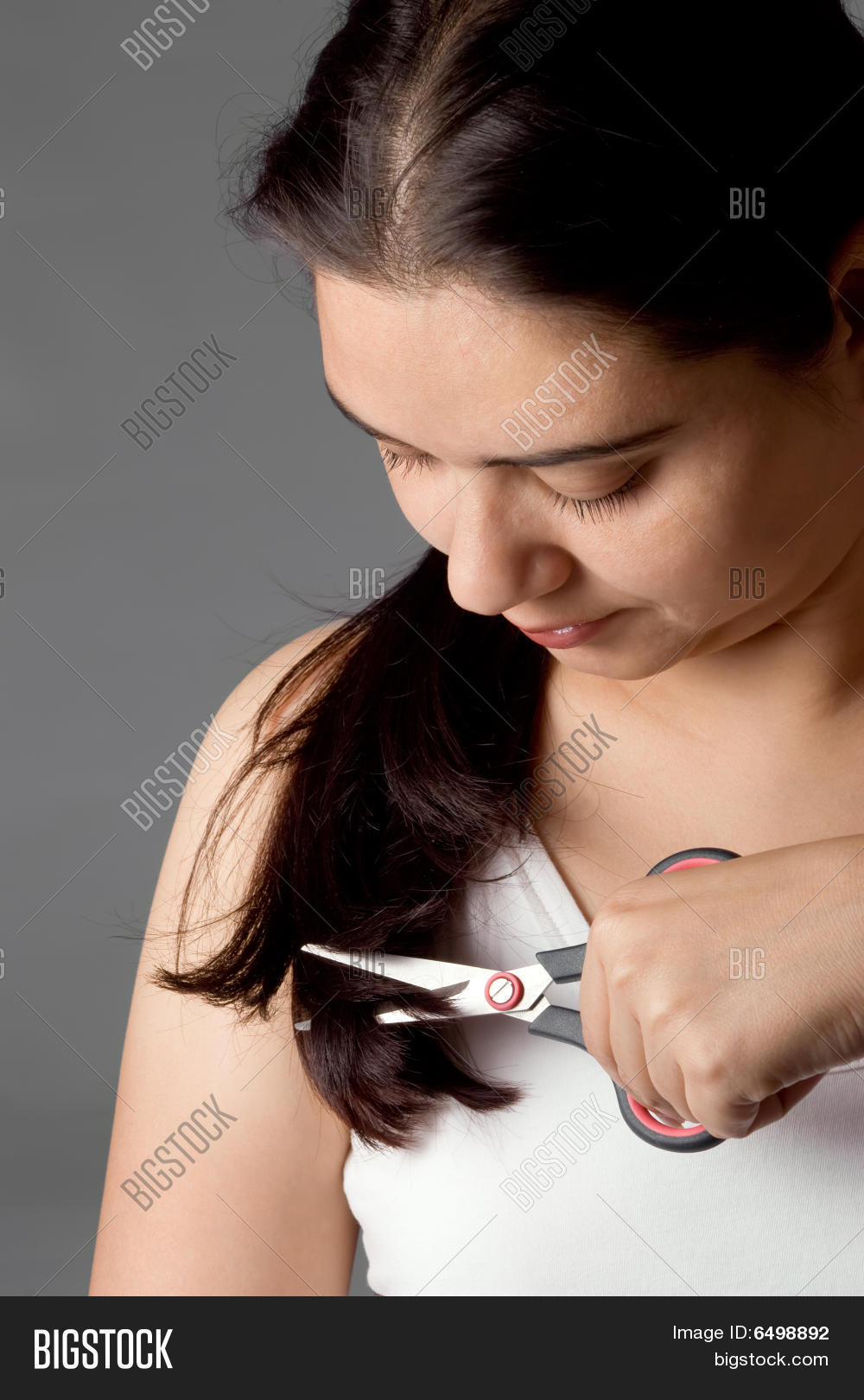 Using Scissor Women On Image & Photo (Free Trial) | Bigstock