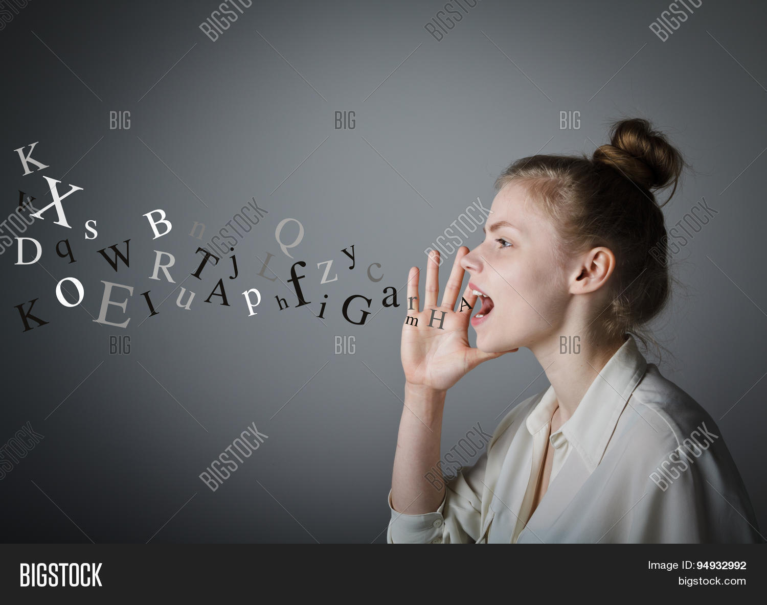 Screaming. Letters Image & Photo (Free Trial) | Bigstock