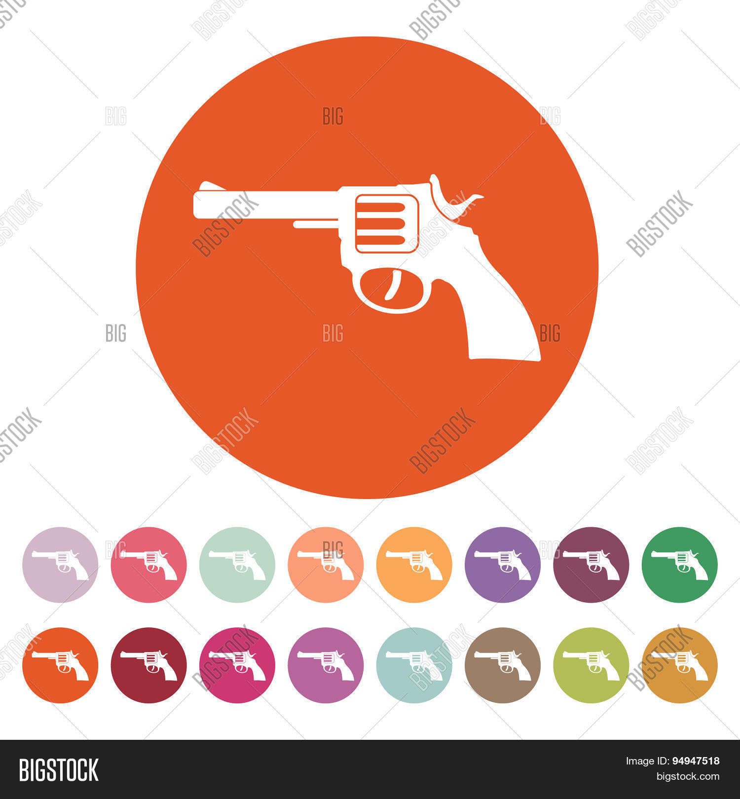 Revolver Icon. Gun Vector & Photo (Free Trial) | Bigstock
